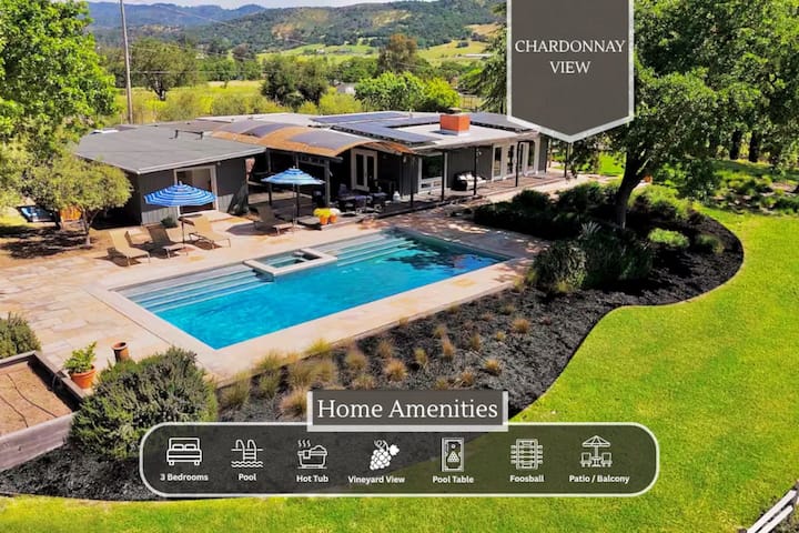 Vineyard Villa: Pool | Spa | Games Room | Ev Char. - Sonoma, CA