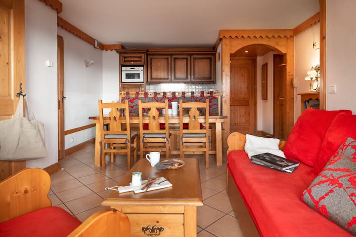 Pierre&vacances- Appart 8 Pers - 4chambres- Balcon - Peisey-Nancroix