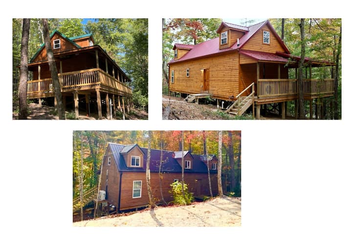 3 Cabins | 30+ | 3-hot Tubs| Dogok | Firepit - Kentucky