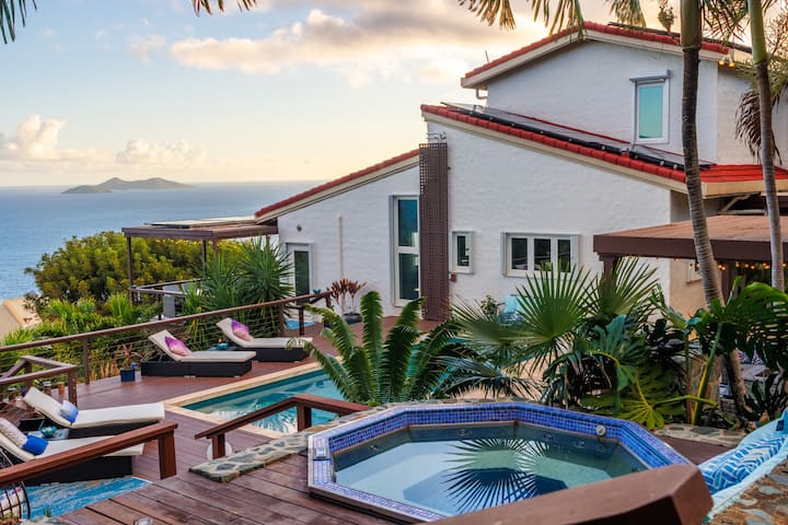 Luxury 5 Bedroom Villa W/pool, Hot Tub, Ocean View - U.S. Virgin Islands