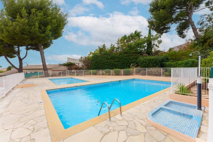 Oldeto - Appt Climatisé Avec Piscine Partagée - Bandol