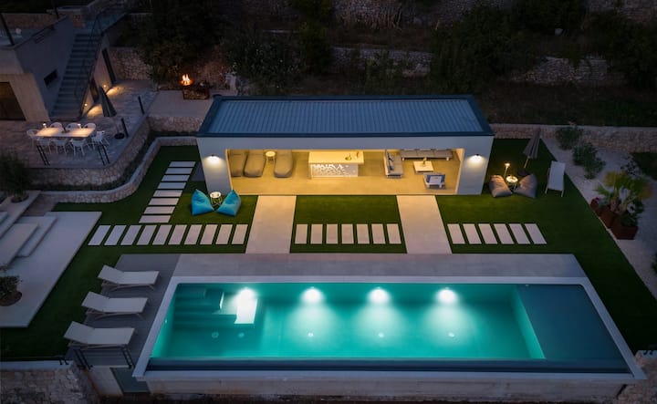 Luxury Villa Depollo With 44sqm Heated Pool - Kroatien