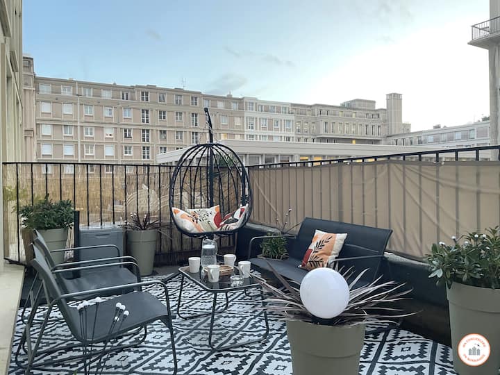 Bienvenue Au Chillou - Terrasse Et Parking - Plage du Havre