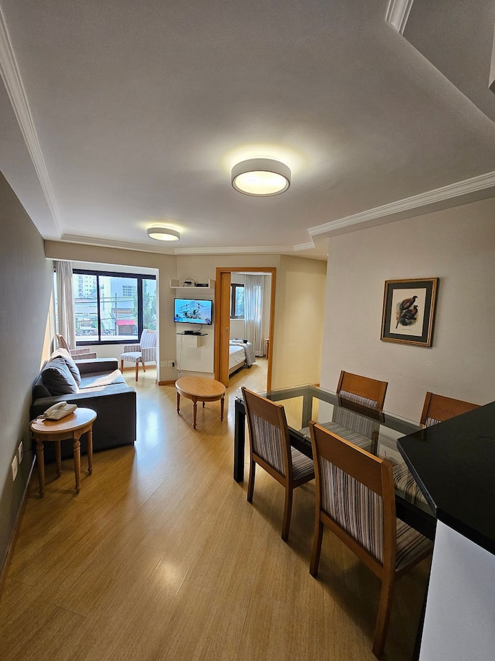 Flat Apart-hotel Com Dois Quartos E Dois Banheiros - Moema