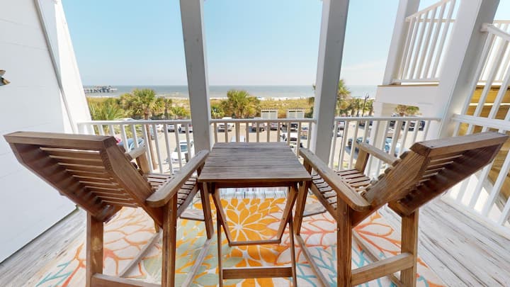 South Beach Ocean Condos East Unit 8 - Oceanfront - Tybee Island, GA