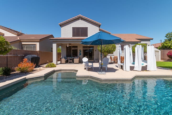 Desert Oasis 4bd 3ba, Lux Resort Pool In Mesa, Az - Mesa, AZ