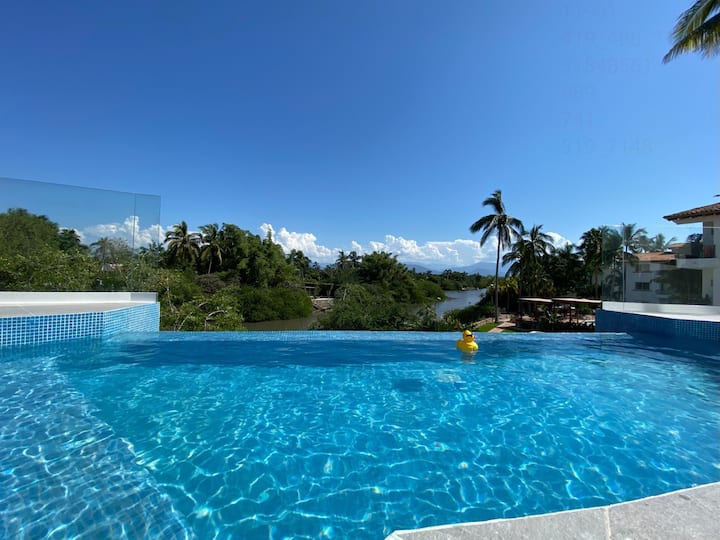 2br Private Pool •Canal View, 5 Min From The Beach - Nuevo Vallarta