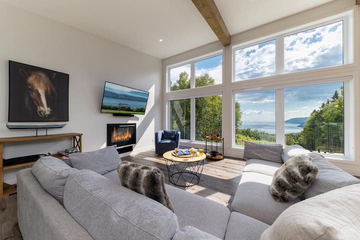 Le Versant Sud 7: Spa Privé, Sauna & Vue - Baie-Saint-Paul