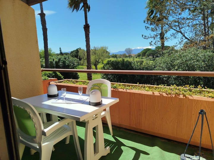 Beau T3 Avec Piscine Au Cœur Du Golf De St Cyprien - Canet-en-Roussillon