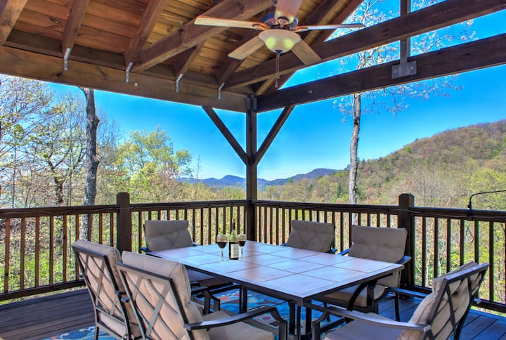 Back Porch Views | A Cozy Mountain Home - Sapphire, NC