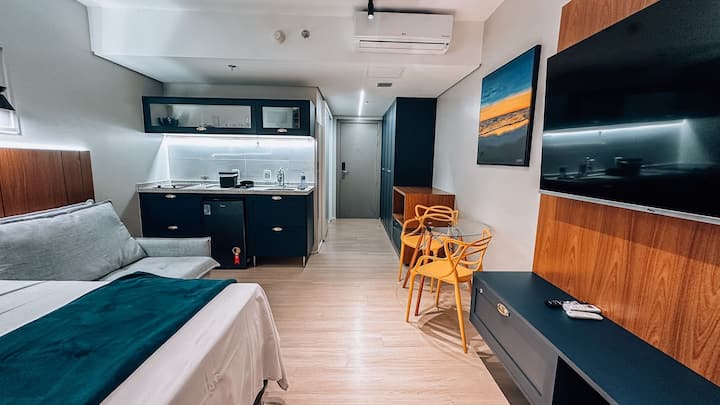 Flat Blend Marista, Cama E Sofá-cama - Próx. ÓRion - 고이아니아
