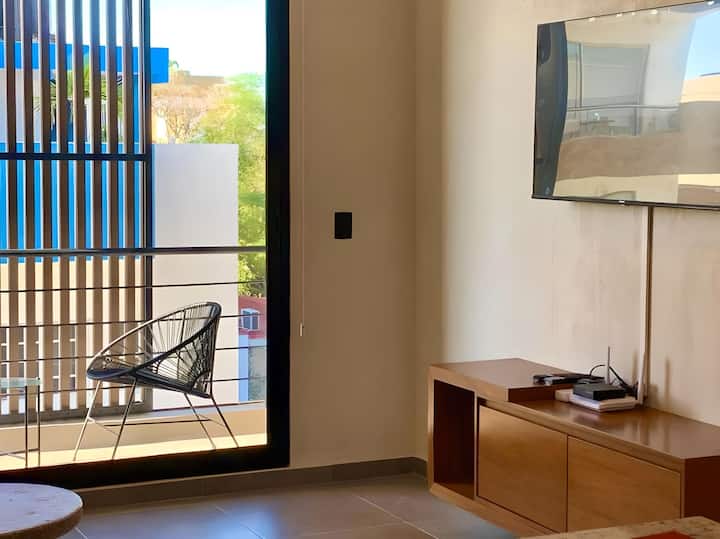 Appartement 1 Chambre Près De Quinta Avenida, Piscine Sur Le Toit - Playa del Carmen