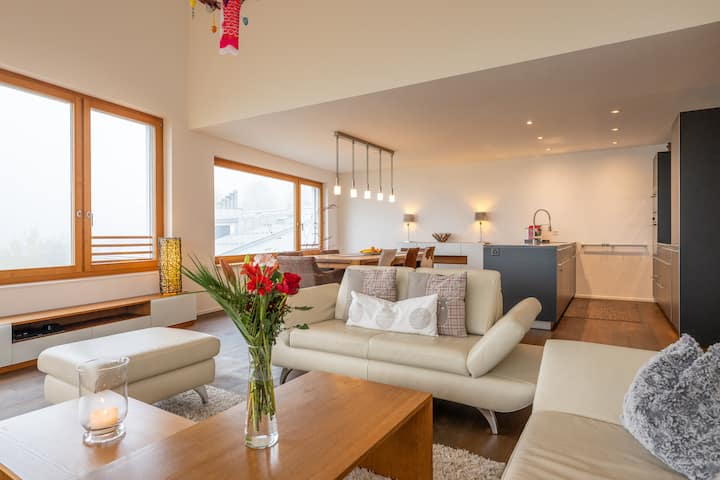 Edelweiss Ferienwohnung, Panoramablick - Laax