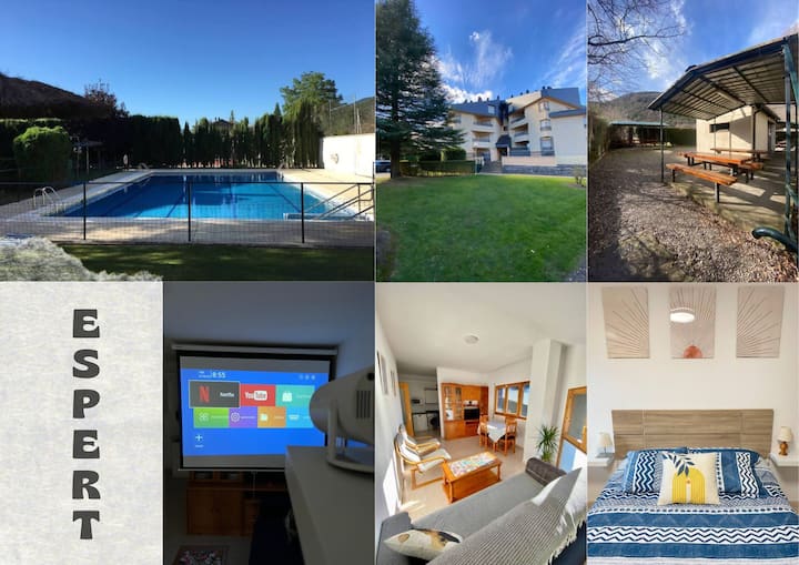 Apartamento Espert L Cine L Garaje L Bbq I Tenis - Biescas