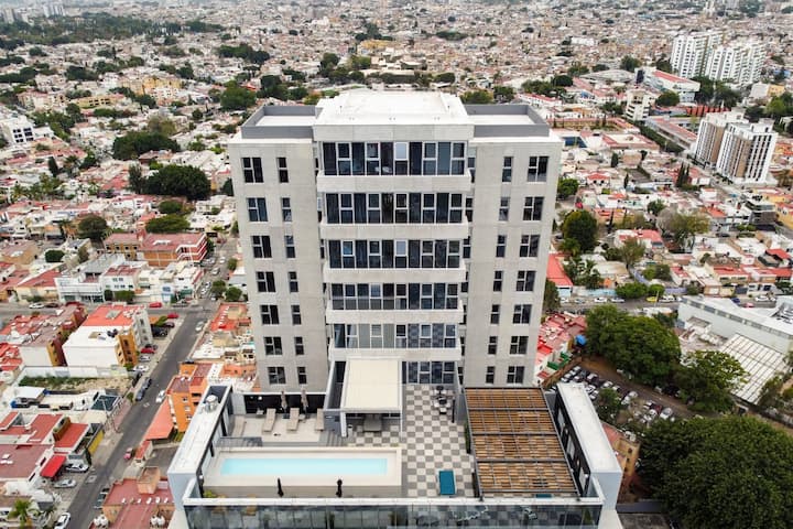 Luxury 1-bedroom In Tower With Pool, Gym And More - Guadalajara, Mexico