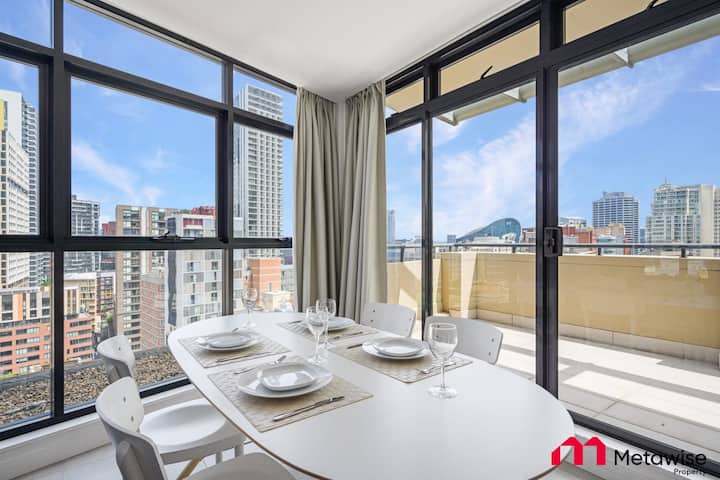 Metawisebnb | Sydney Cbd|chinatown|luxe 2bed Aqua - Sydney central station