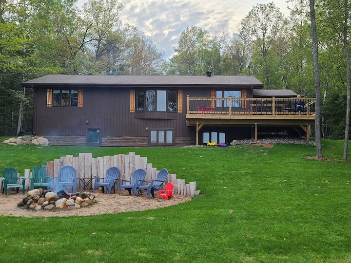 Dollar Lake Oasis Fire Pit, Sandy Beach, W&d, Wifi - Eagle River, WI