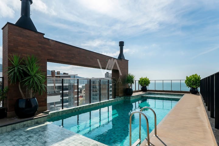 508vf Apê Com Vista Ao Mar E Piscina Em Bombas - Bombinhas