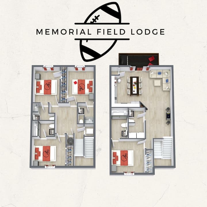 Memorial Field Lodge - 4 Bd Townhome By Iu Sports - Bloomington, IN