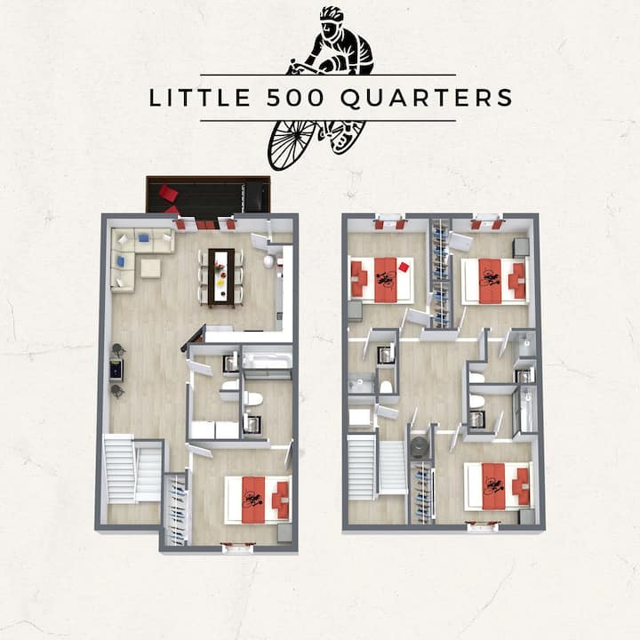 Little 500 Quarters - 4 Bd Townhome By Iu Sports - Bloomington, IN
