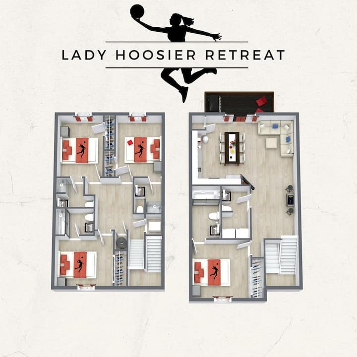 Lady Hoosier Hall - 4 Bd Townhome By Iu Sports - Bloomington, IN