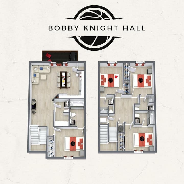 Bobby Knight Hall - 4 Bd Townhome By Iu Sports - Bloomington, IN