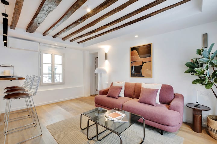 Appartement Moderne - 3br/8p - Le Marais/bastille - Párizs