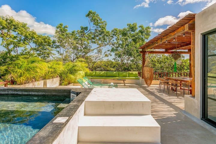 Nature-chic Villa With Rooftop And Lap Pools! - Tulum