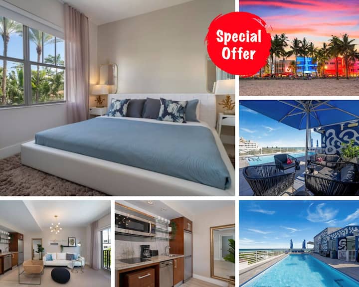 Ocean Dr 1br Apt W/ Rooftop Pool, 93 Walk Score - South Beach