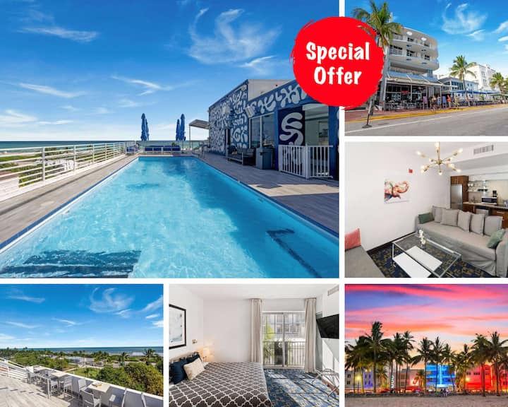 Heart Of The Ocean Drive |1bdr | Rooftop Pool With - South Beach, FL