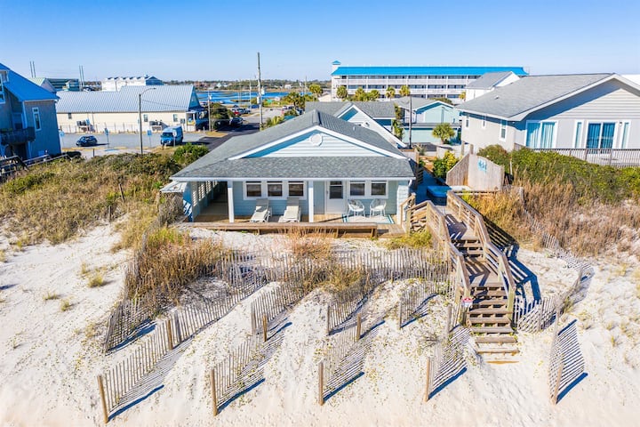 The Turtle's Nest- Oceanfront Cottage - Hot Tub - - Surf City, NC