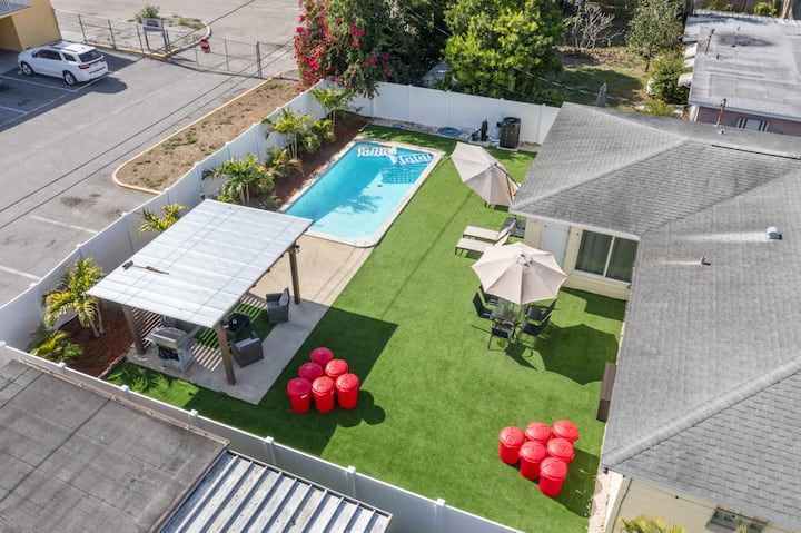 St Pete 3bd Heated Pool House <10 Min To Downtown - St. Petersburg, FL