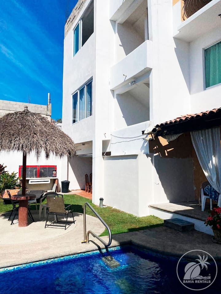 2b Bucerias Apt, Roofgarden, Hammocks, Pool, Bbqs - Bucerias