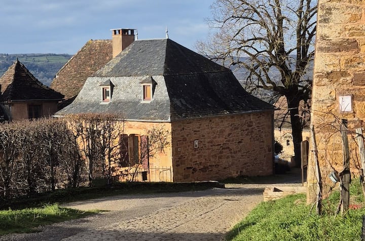 L'ardoise Maison Au Pied Du Château De Castelnau - Lot