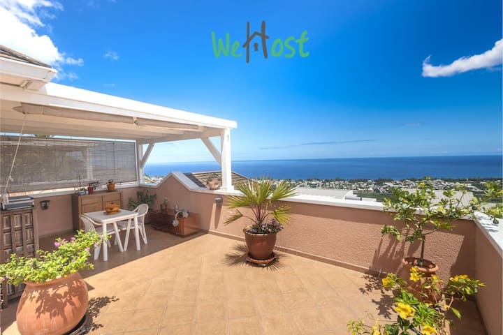 « Papyrus » : Superbe Vue Panoramique Sur La Mer - La Réunion