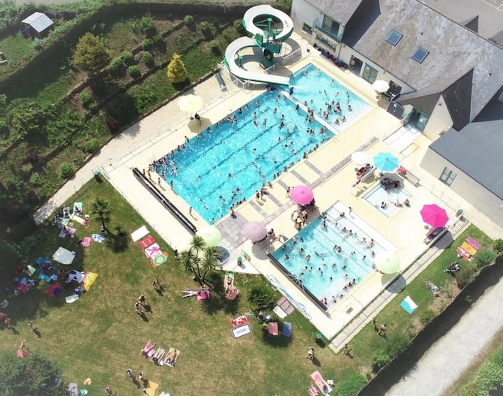 Zecamping 3* Chalet 80m² Piscine - Merdrignac