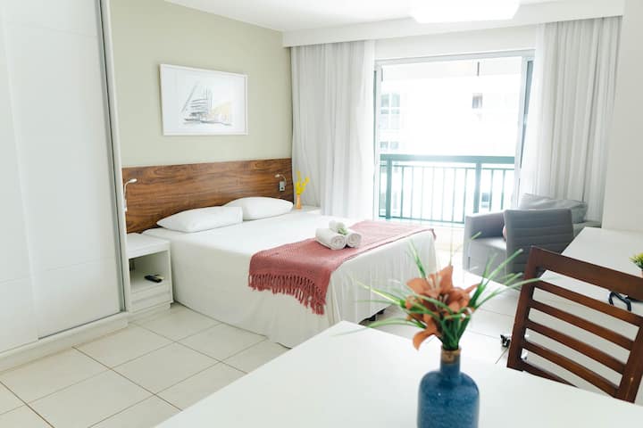 F614 Flat Aconchegante Com óTima Localização - Brasília