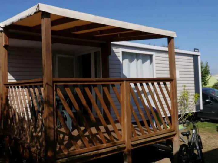 Zecamping 4 éToiles Mobil Home 26m² Piscine - Isla de Ré