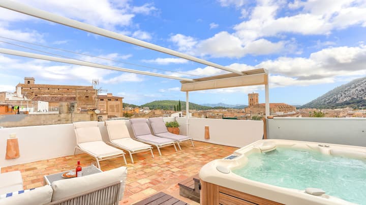 Modern Townhouse With Jacuzzi In Pollensa - Majorca