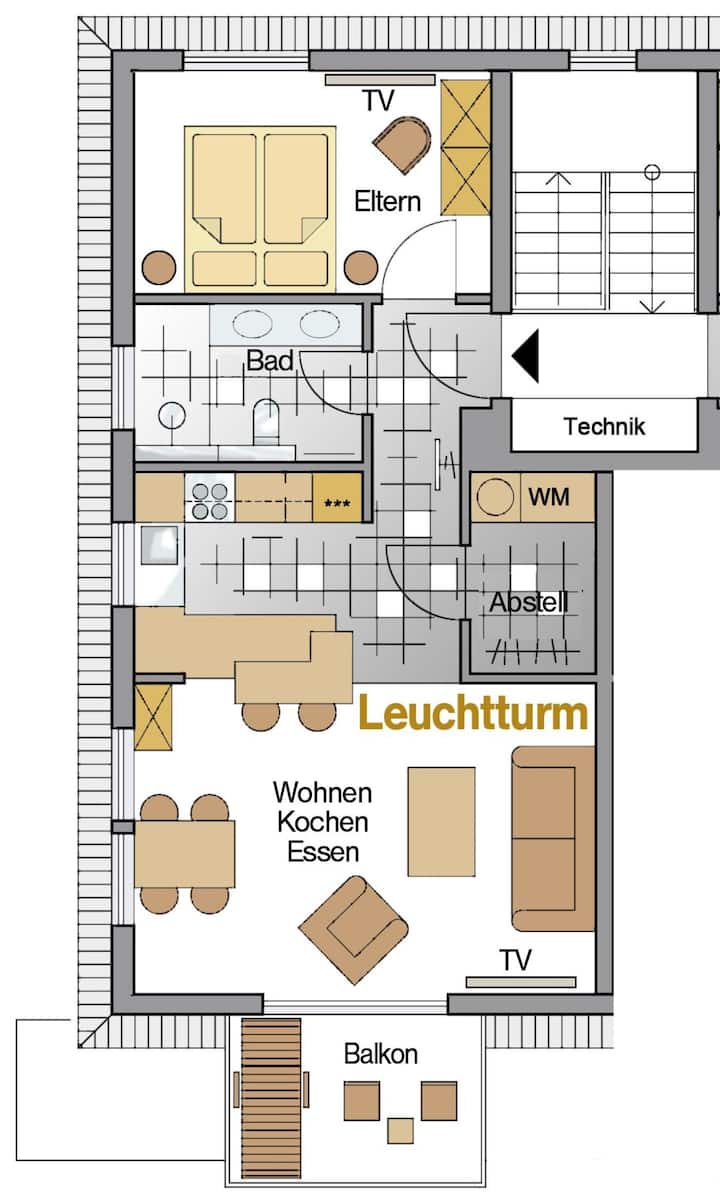 Beach House Penthousewohnung Leuchtturm - Timmendorfer Strand