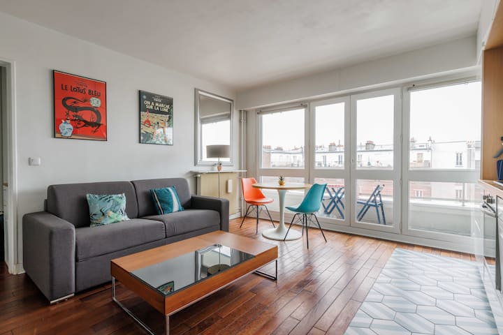 Charmant Appt Balcon Et Vue - 1bdr/2p - Belleville - Paryż