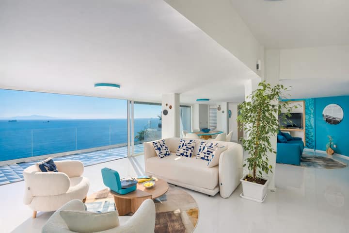 Villa-sdb Privée-de Luxe-vue Mer-laguna Blu - Vietri sul Mare
