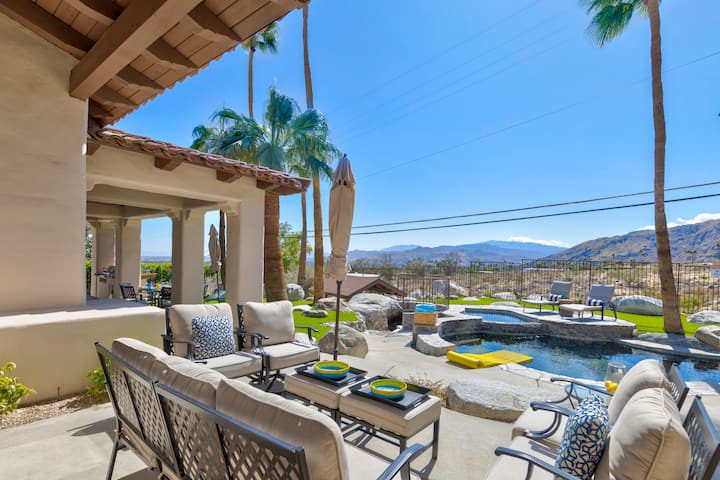Villa Mariposa: Secluded Luxury, Pano View, 5 Brs - Palm Springs, CA