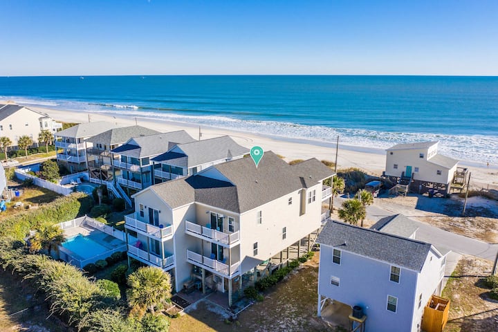 4br Oceanfront | Pool | Elevator | Quiet Beach! - Surf City, NC