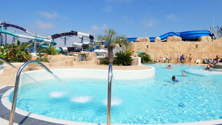 Mobil Home Tv Plancha | Parc Aqua | Camping 5* - Talmont-Saint-Hilaire