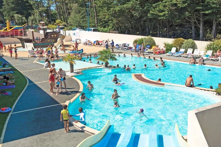 Parc Aqua Xl | Mobil Home Tv Plancha | Camping 5* - Brem-sur-Mer