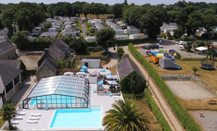 Plage à 500 M | Mobil Home Tv Plancha | Camping 3* - Concarneau