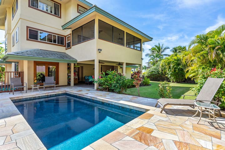 Walk To The Beach | Spacious Private Home W/ Pool - Kailua-Kona, HI