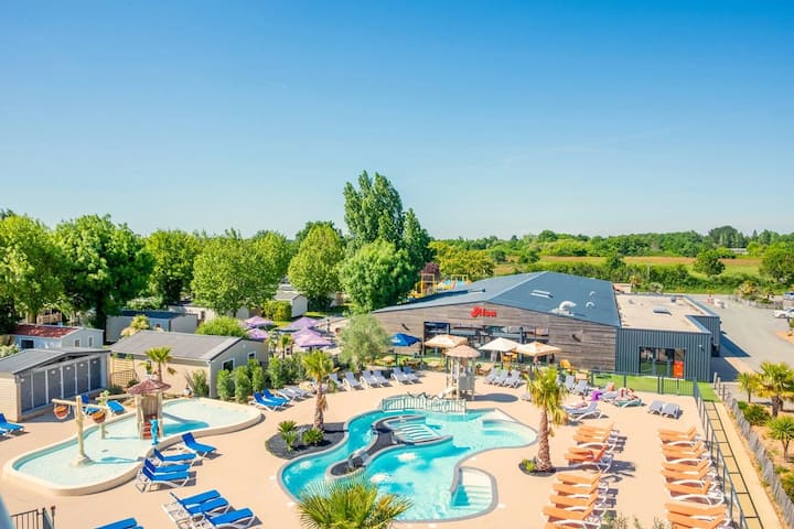 Mobil Home Tv Clim Wifi | Parc Aqua | Camping 4* - Les Sables-d'Olonne