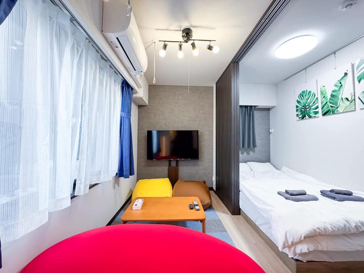Shinjuku/25㎡/4pax/cozy/dyson Dryer/washer/fastwifi - Tokio
